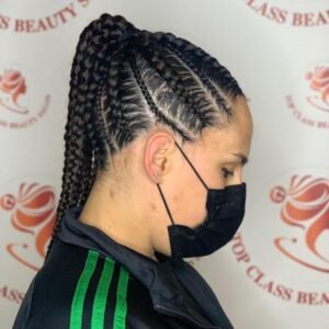 50 Amazing Ponytail Braided Updo for Women with Black Hair