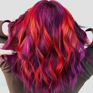 50 Beautiful Red Purple Hair Color for Women in 2022
