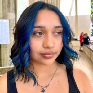50 Attractive Blue Highlights for Women in 2022 (with Pictures)